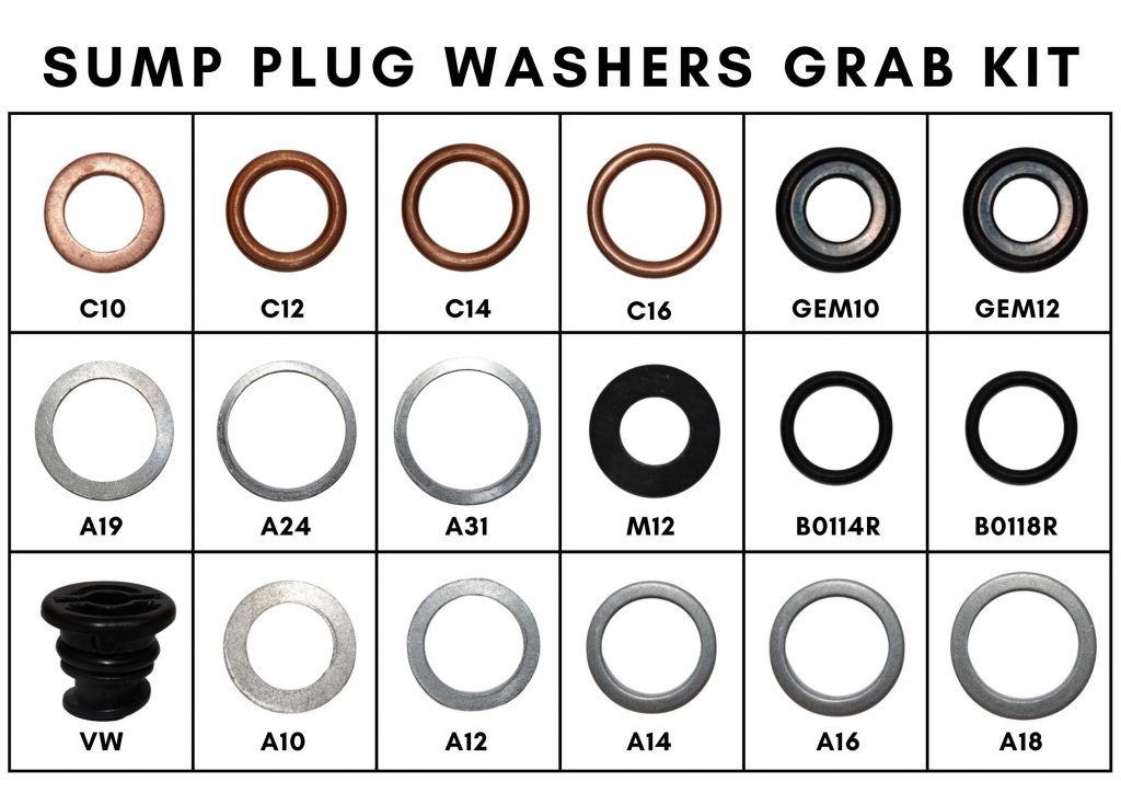 Sump Plug & Washers Grab Kit - 110pcs - Allan's C.V. Joint